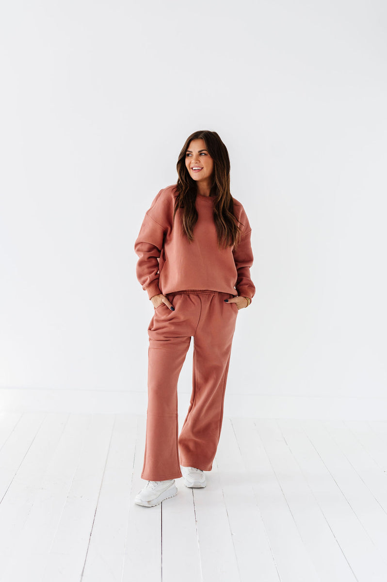 "Happy" Embroidered Fleece Set – Livy&Kate Clothing