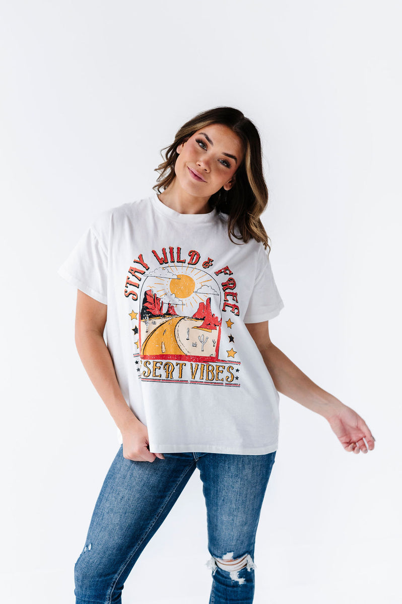 "Wild & Free" Graphic Tee - Size 2X & 3X Left – Livy&Kate Clothing