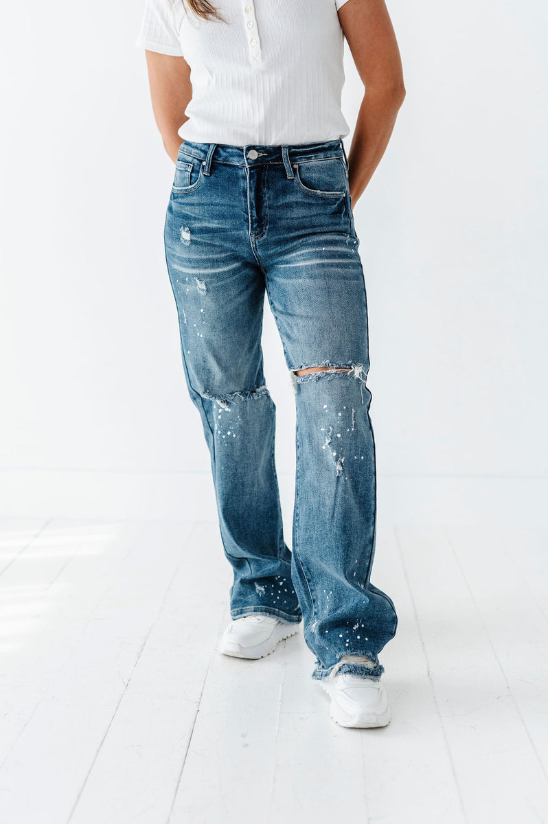 Pacey Paint Splashed Jeans – Livy&Kate Clothing