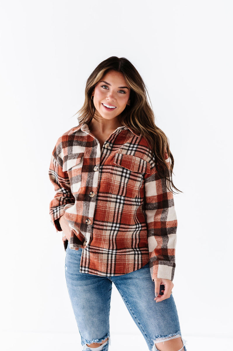 Beau Colorblock Flannel - Size Small & Medium Left – Livy&Kate Clothing